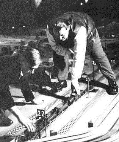 Goering passionne par les trains miniatures