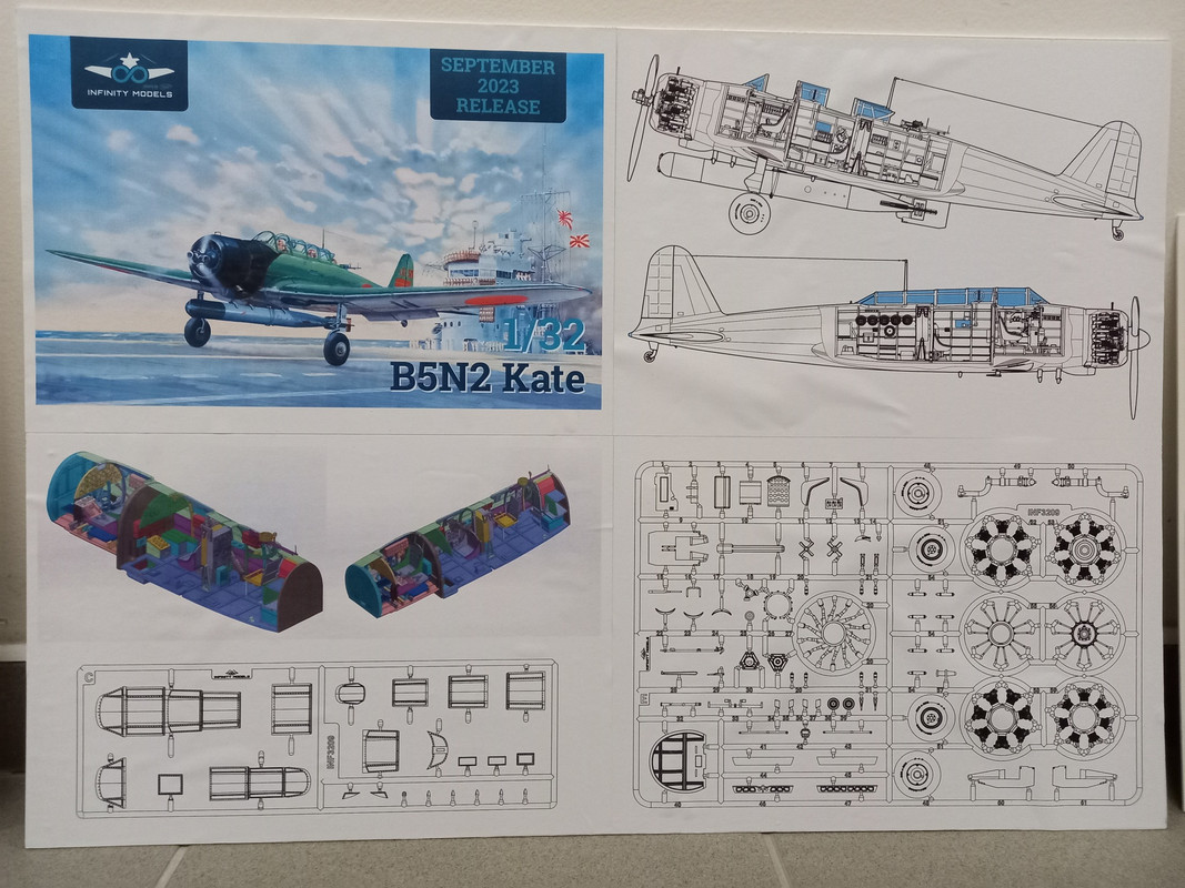 1/32 - Nakajima B5N "Kate" resin kit with some injected parts by ...