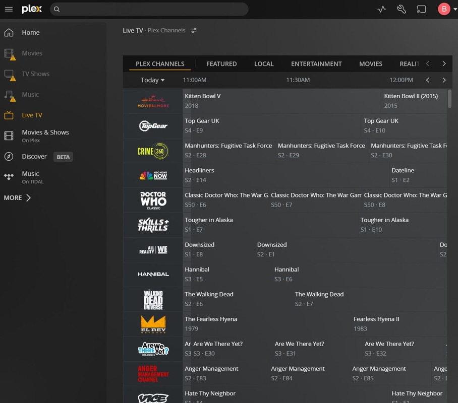 Restarted Plex Unraid Servers: Now Live TV Guide is Empty : r/PleX