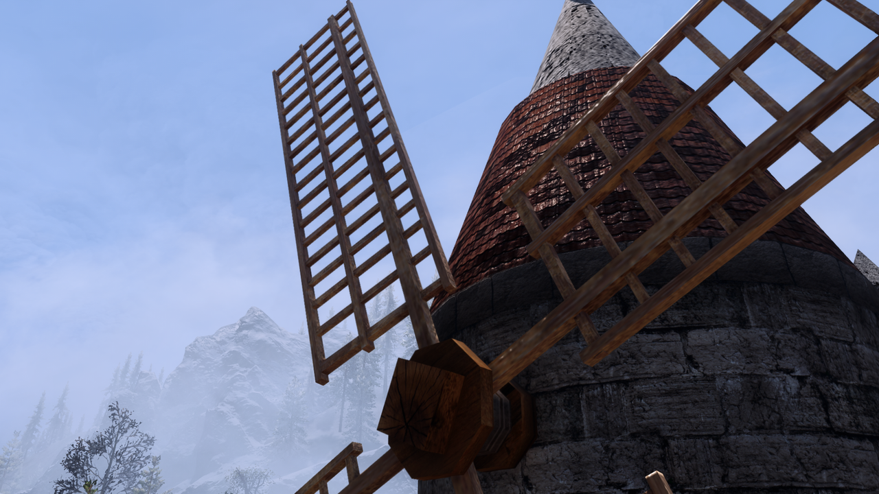 Halffaces - Real 3D wings of Solitude Windmill at Skyrim Special Edition Nexus - Mods and Community