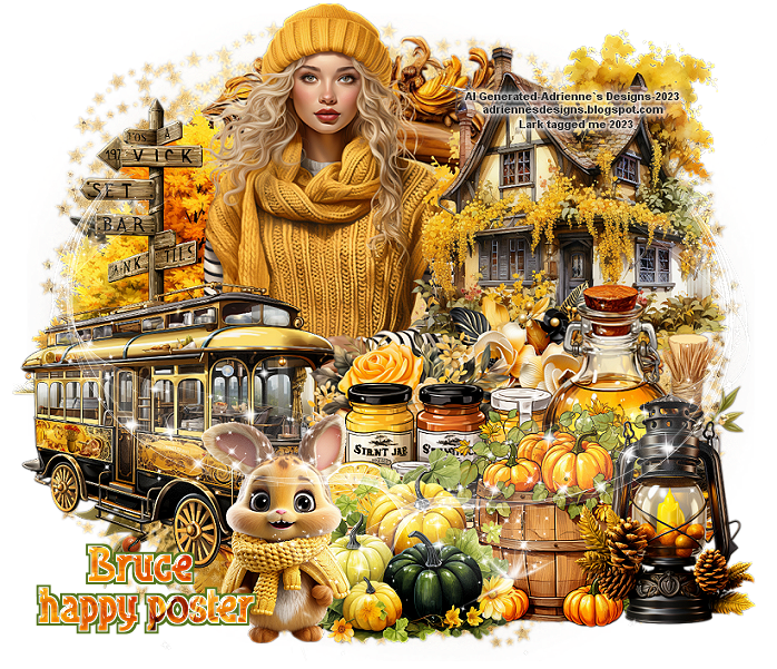 HAPPY POSTER Sweater Weather Bruce vi png Lark — Postimages