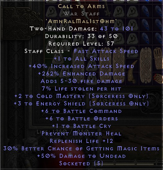 Cta War Staff 6/6/1 +3es - Topic - d2jsp