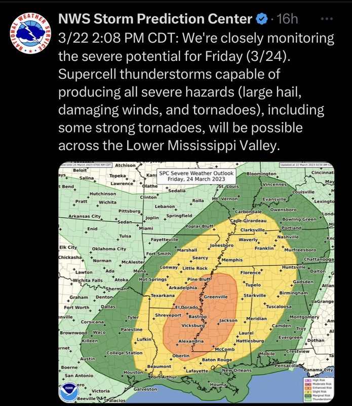 Mid-South posters: What are your plans for tomorrow’s predicted tornado ...