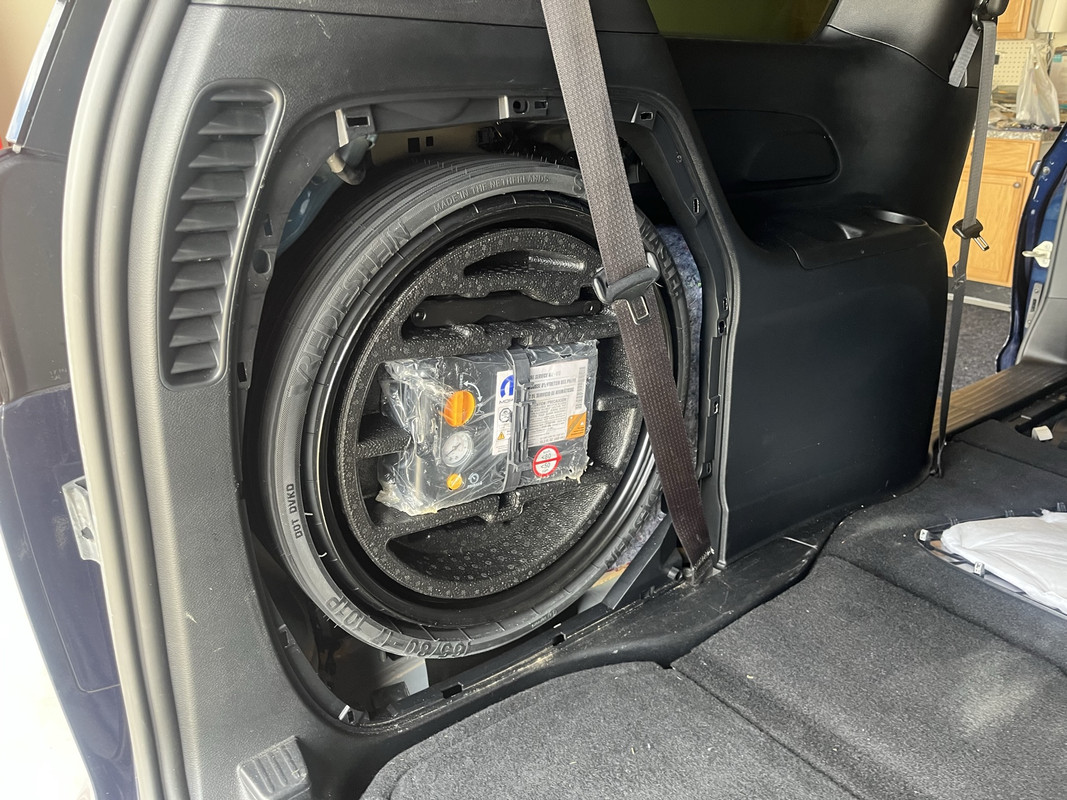 Adding spare tire | 2017+ Chrysler Pacifica Minivan Forums