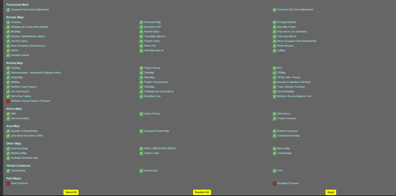 ETS2 Combo Map - ProMods
