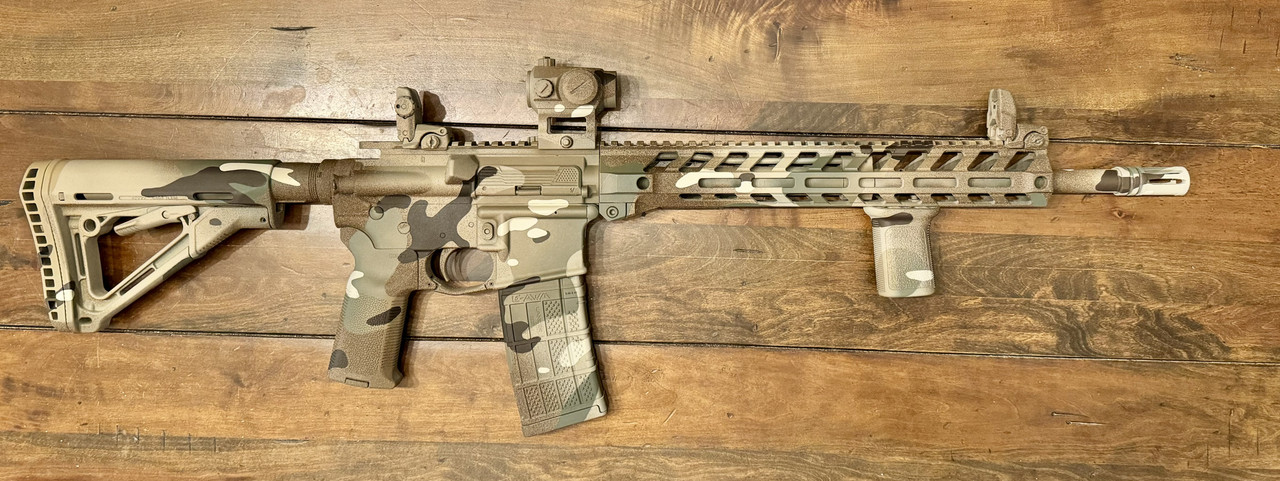 Rattle can Multicam on spare parts build > Build It Yourself > AR15.COM