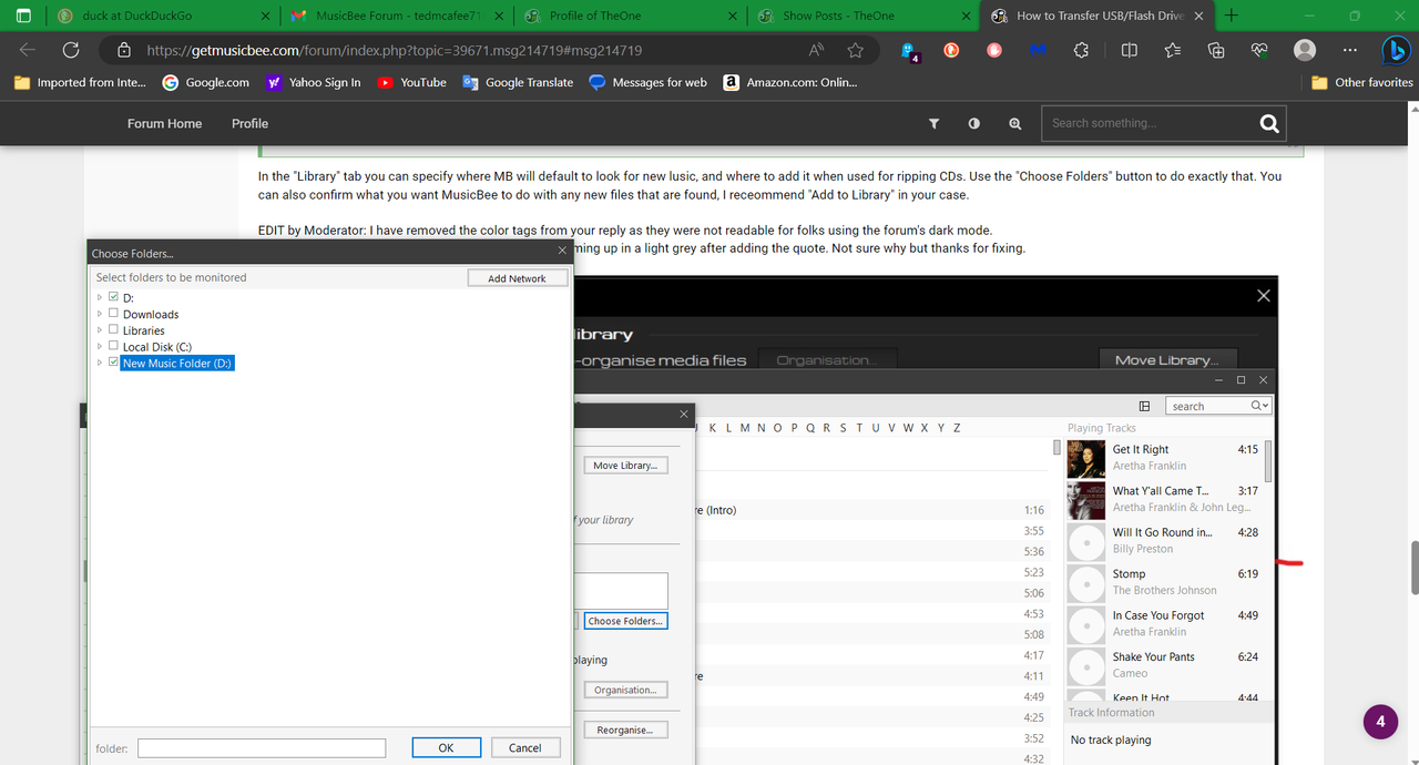 How to Transfer USB/Flash Drive Files to MusicBee?