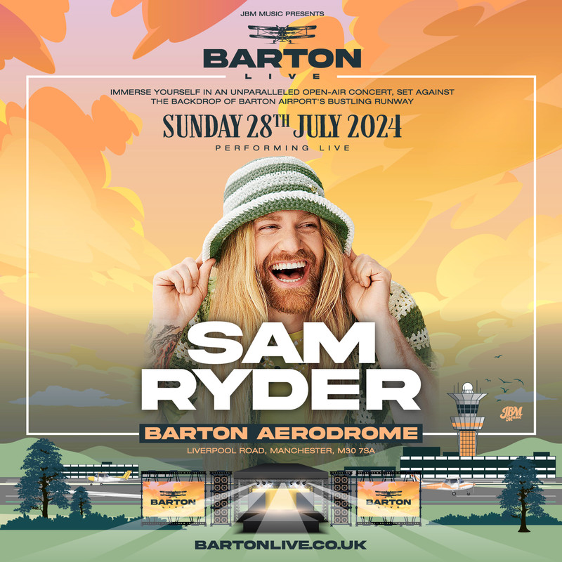 Sam Ryder to take Barton Aerodrome by storm this summer | Skiddle