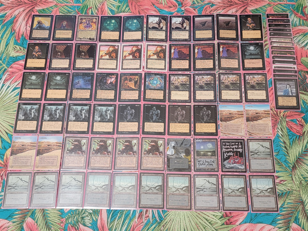First deck Mono black rack : r/oldschoolmtg