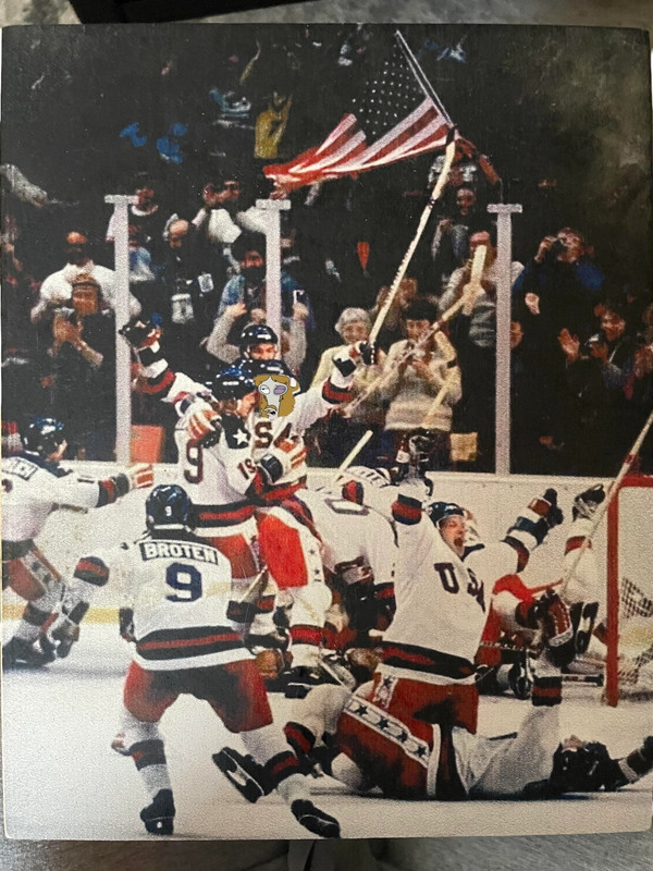 Can someone photoshop Roger’s face to this miracle on ice print? : r ...