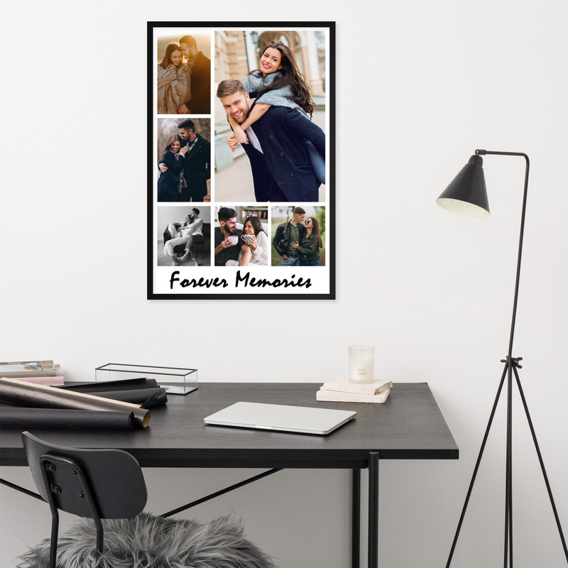 premium luster photo paper framed poster in black 24x36 front ...