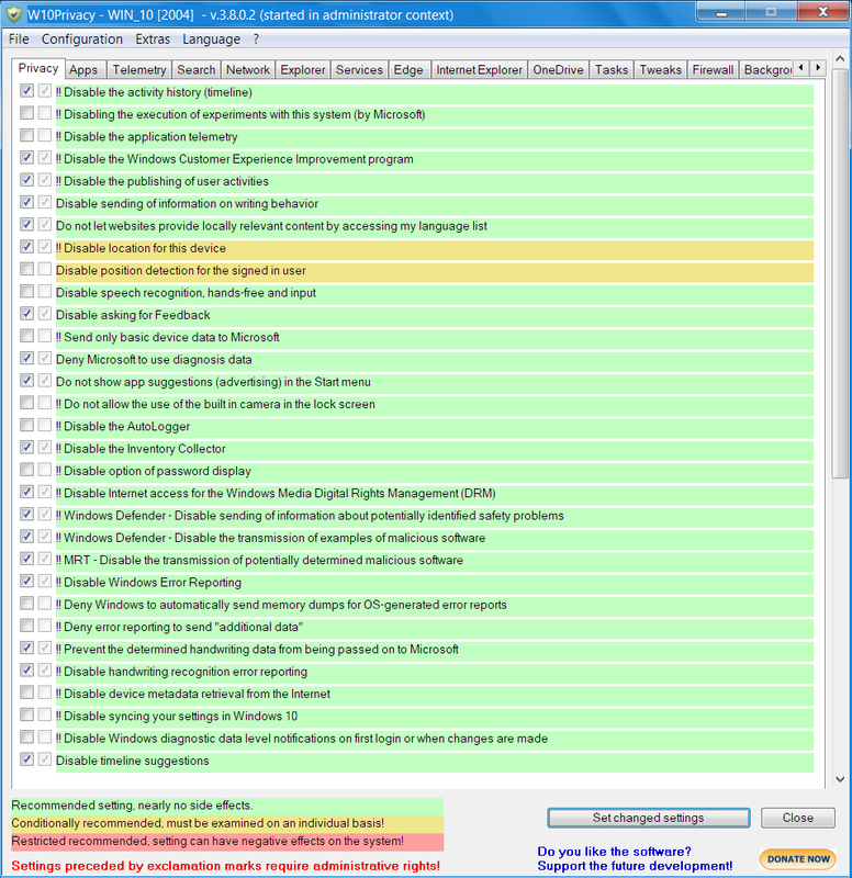 W10Privacy - The Portable Freeware Collection Forums