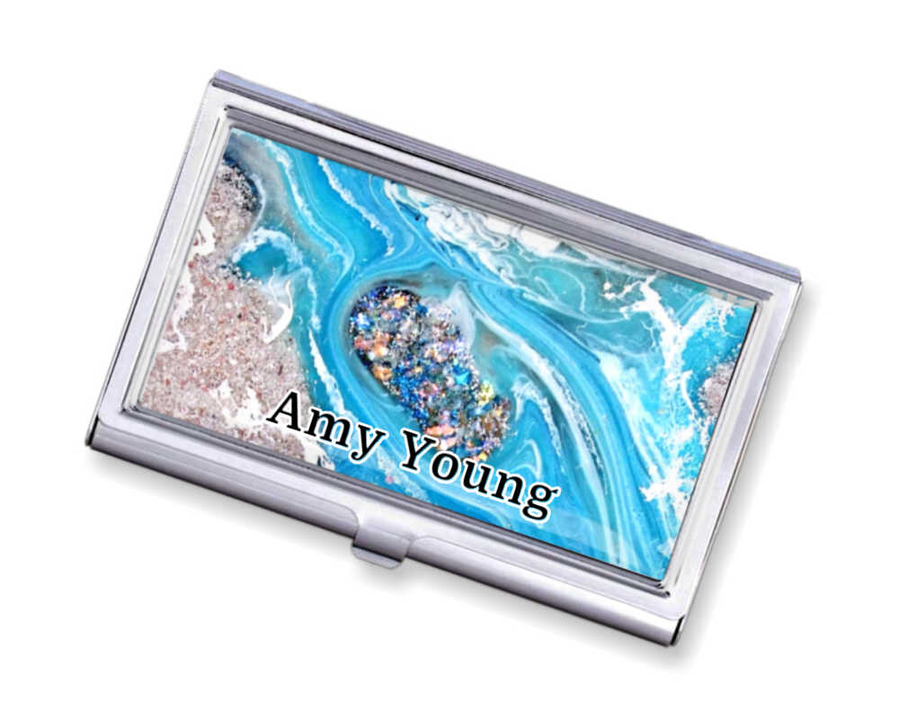 Business card holder real estate agent gift, credit card case