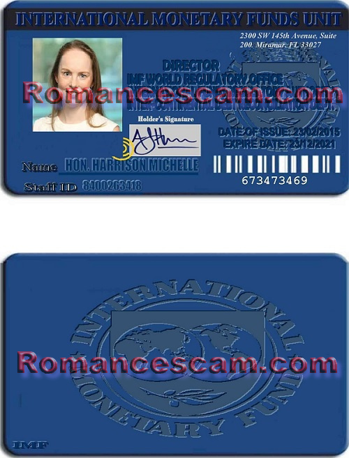 MICHELLE IMF ID CARD — Postimages