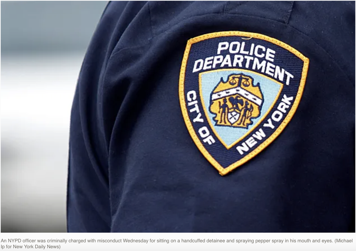 Nypd Officer Charged With Misconduct In Using Pepper Spray On