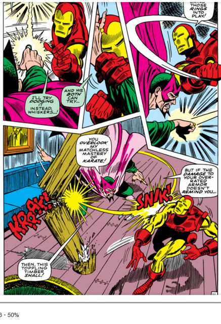 Ironman Vs Mandarin Comic