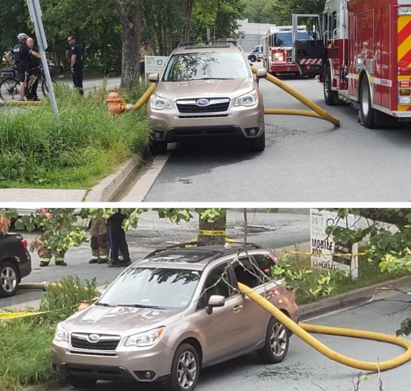 20190724 WINDOW SMASHED FIRE HYDRANT duo — Postimages