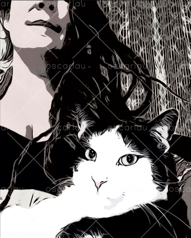 woman and cat WM — Postimages