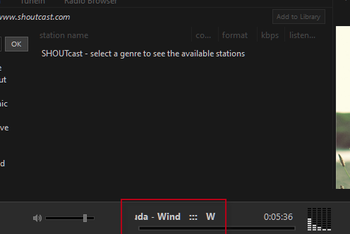 How to make the scrolling track info wider?