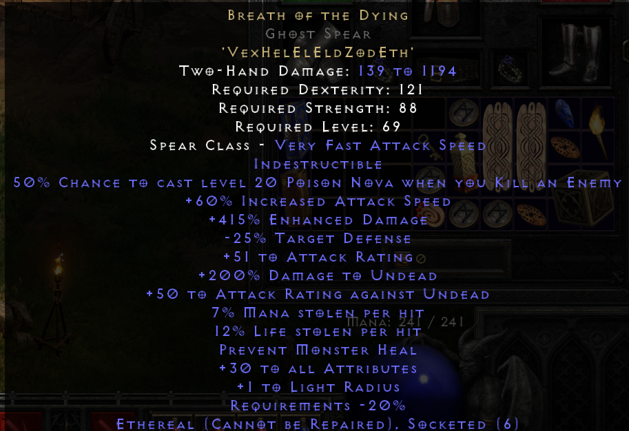 415% Eth Botd Ghost Spear - Topic - d2jsp