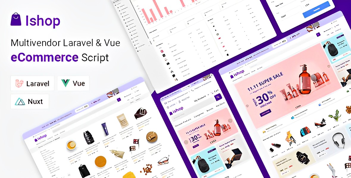 Ishop - Multivendor Laravel & Vue ECommerce CMS PHP Script – Bliter GPL