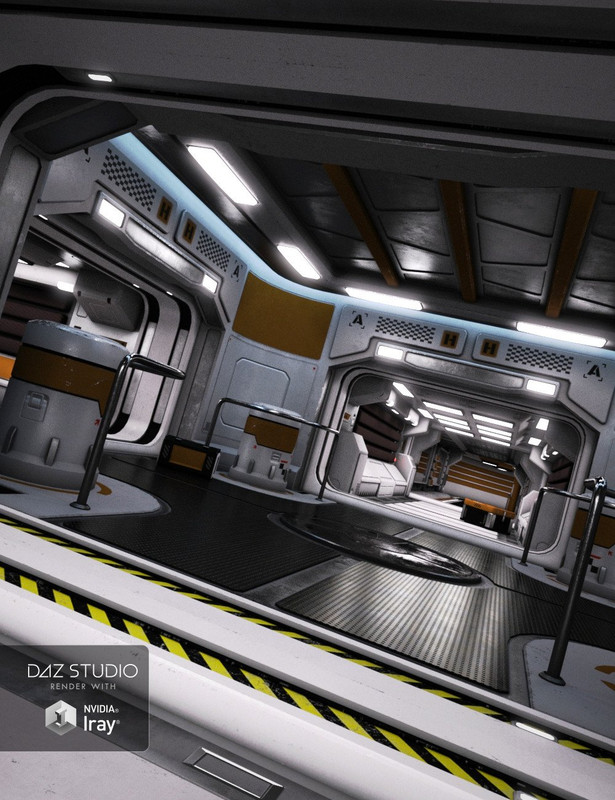 Sci-Fi Interior Kit 2 (Repost) 2025 - Free Daz 3D Models
