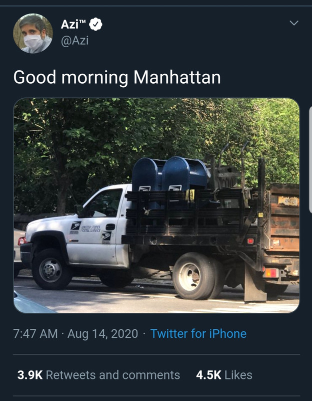 Blumpf is manipulating the USPS in Manhattan!!! | Political Talk