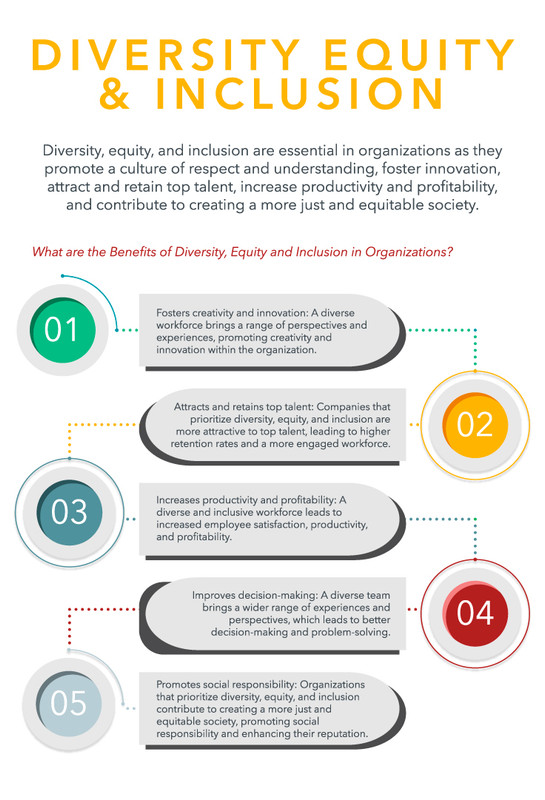 Infographic Diversity Equity and Inclusion — Postimages