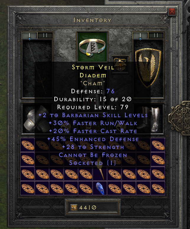 Barb Diadem 2barb / 30frw / 20fcr / 28str / 45ed - Topic - d2jsp