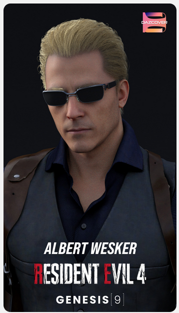 RE4R Albert Wesker For G9 - Free Daz 3D Models