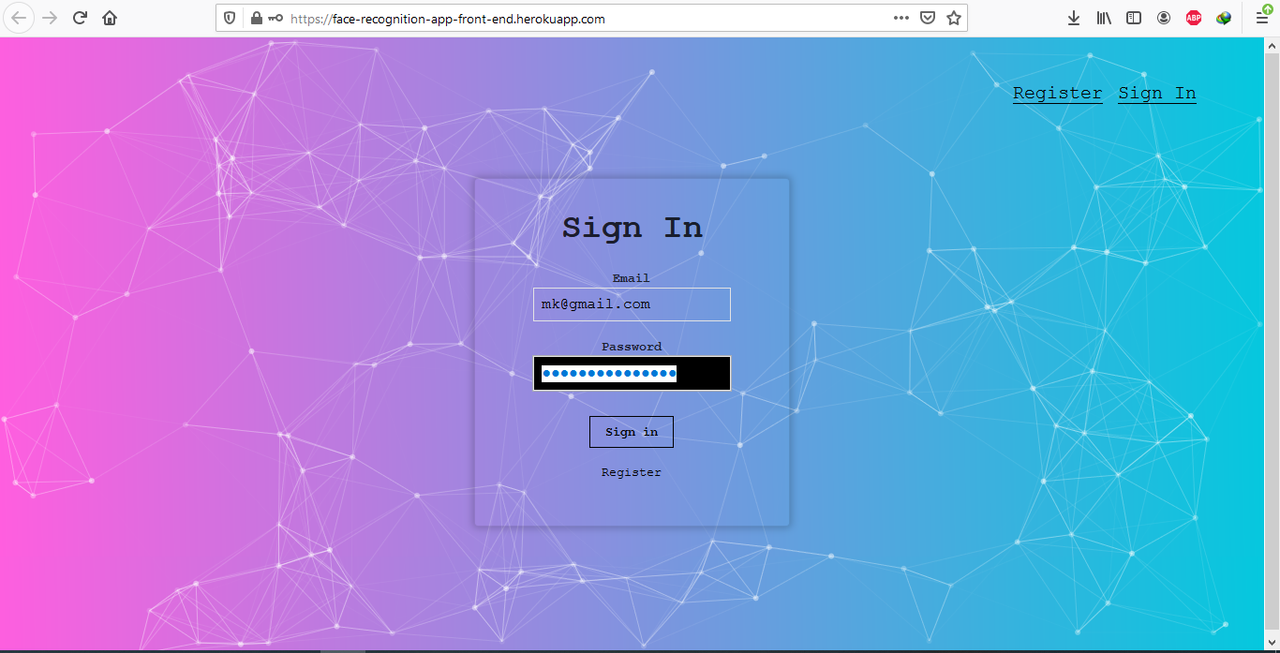 Github Mk1993face Detection Its A Web Application Where You Can Register And Sign In Then