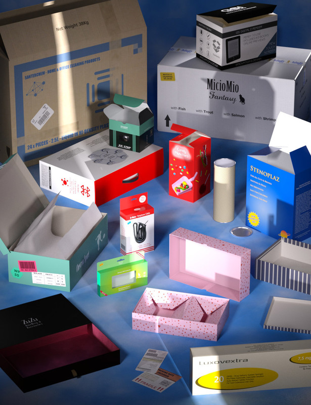 Everyday Packages 2025 - Free Daz 3D Models