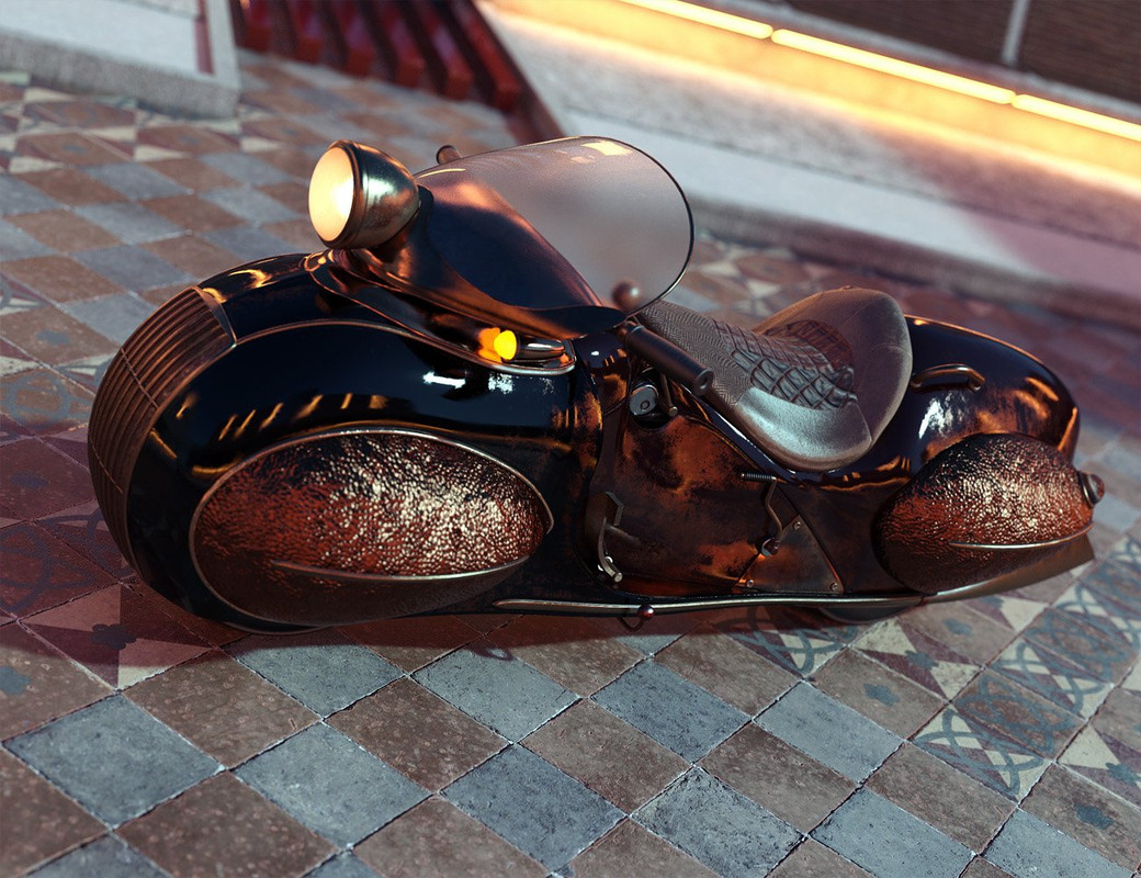 (DUPLICATE) 5000 Pts For Thirties Streamline Motorcycle - Free Daz 3D ...