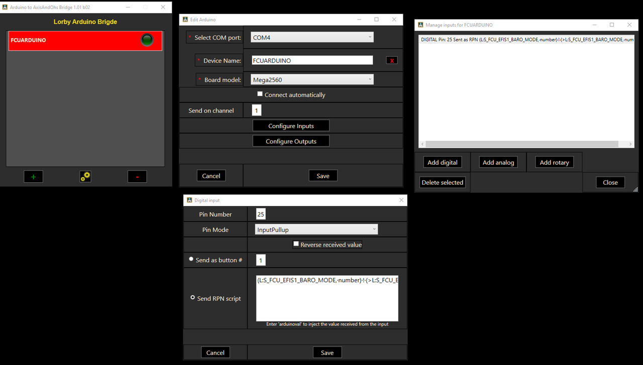 Communication with arduino board - AxisAndOhs Support - The AVSIM Community