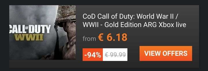 Gamivo CoD Call of Duty World War II / WWII - Gold Edition ARG Xbox live