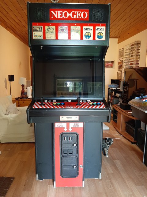 FS Game: - *SOLD 12 MVS game lot $650 --- *SOLD* Neo Geo Big Red Six Slot cab ---, ---*SOLD ...