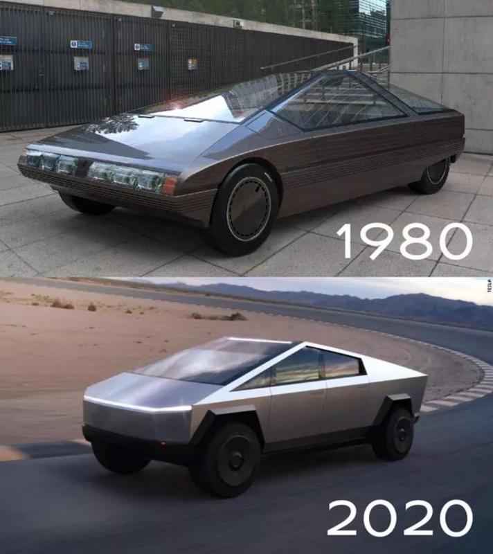1980 vs 2020 car design