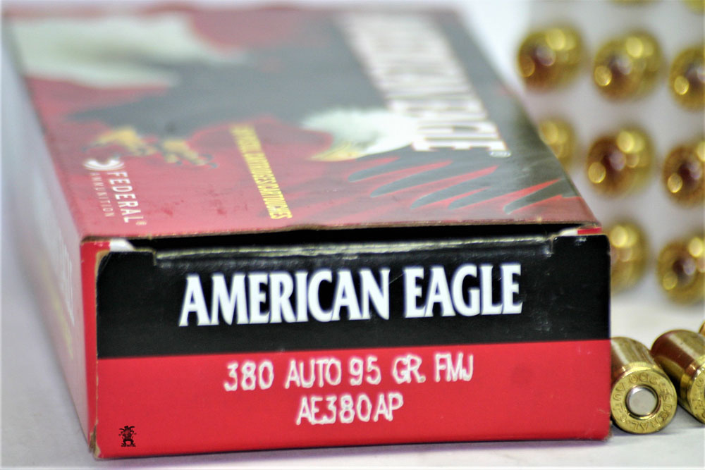 380 FEDERAL AE Auto 95 Grain FMJ Accurate Brass American Eagle 50 RDS ...