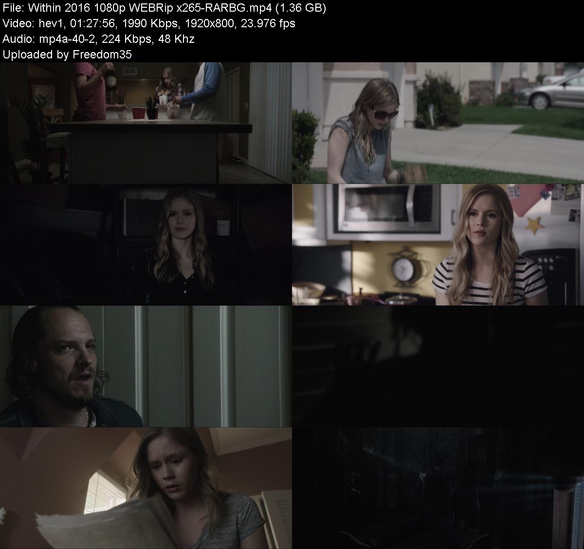 Within 2016 1080p WEBRip x265-RARBG - HD (720p) - ChileComparte