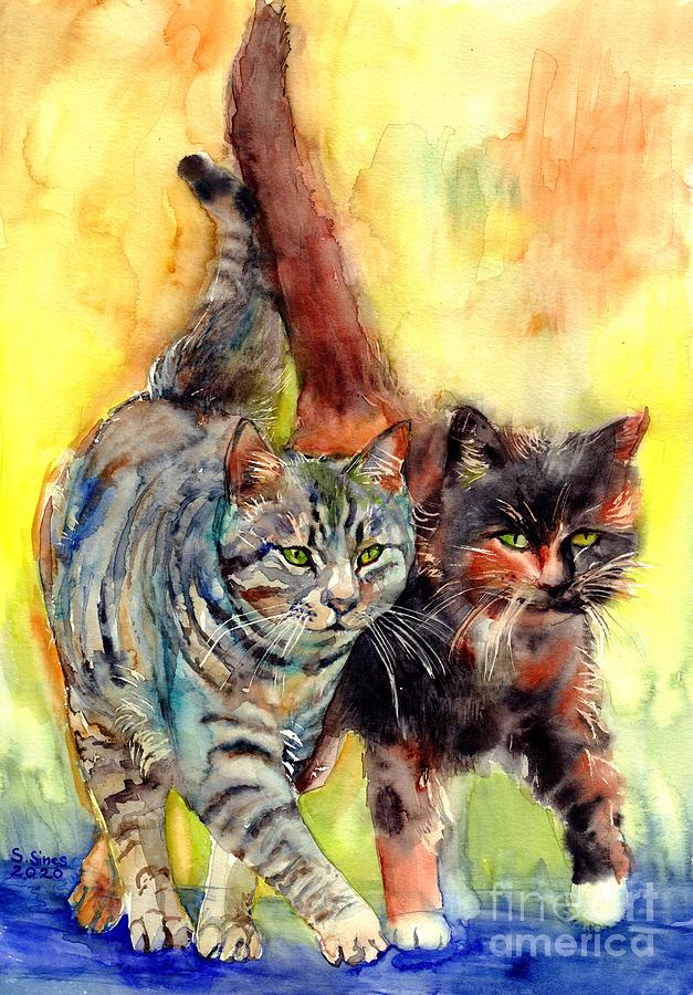 two cats on the prowl suzann sines — Postimages