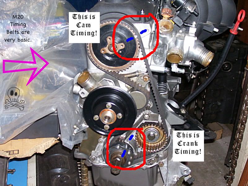 BMW E30 325e 1986 Timing Belt Position Marks — Postimages