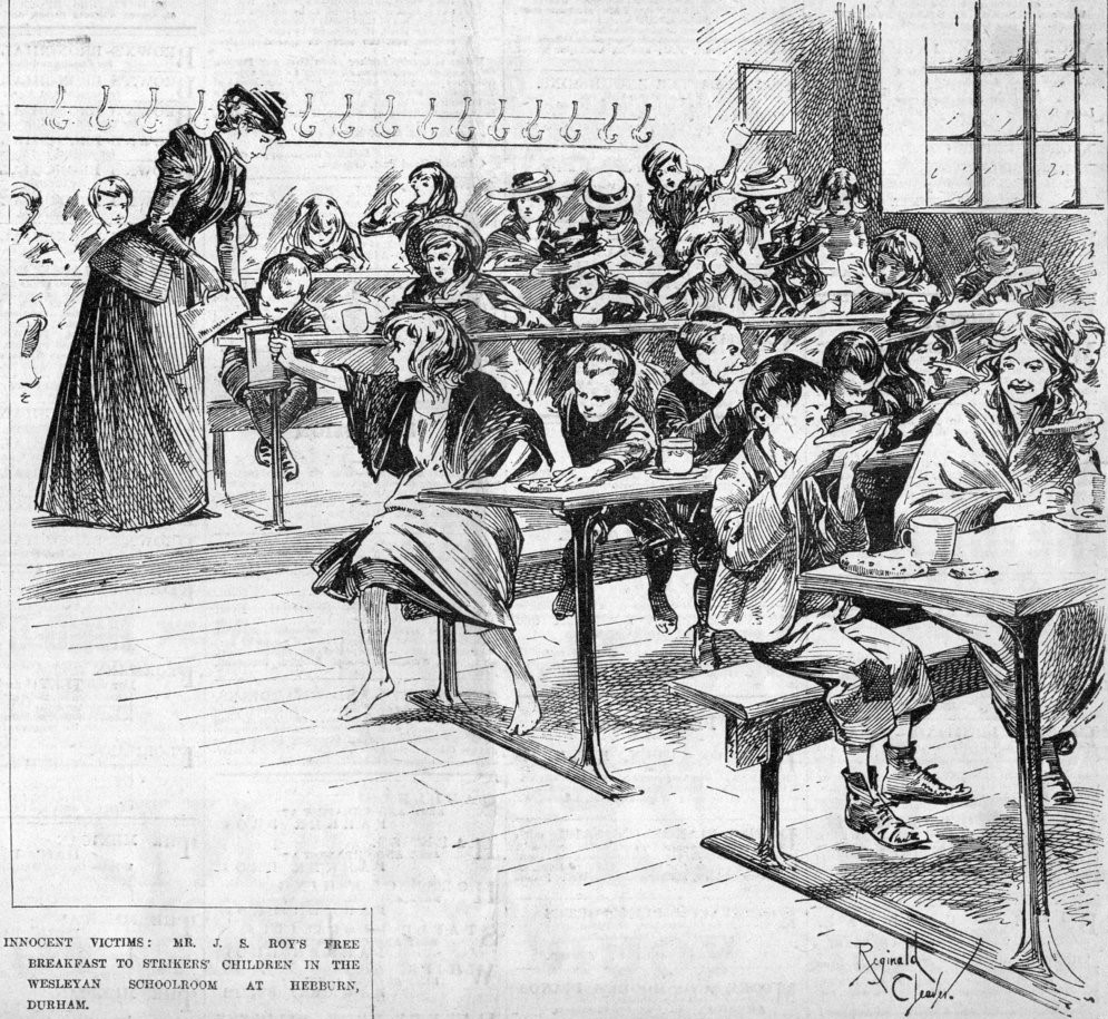 Hebburn Miners 1800s Strike drawing — Postimages