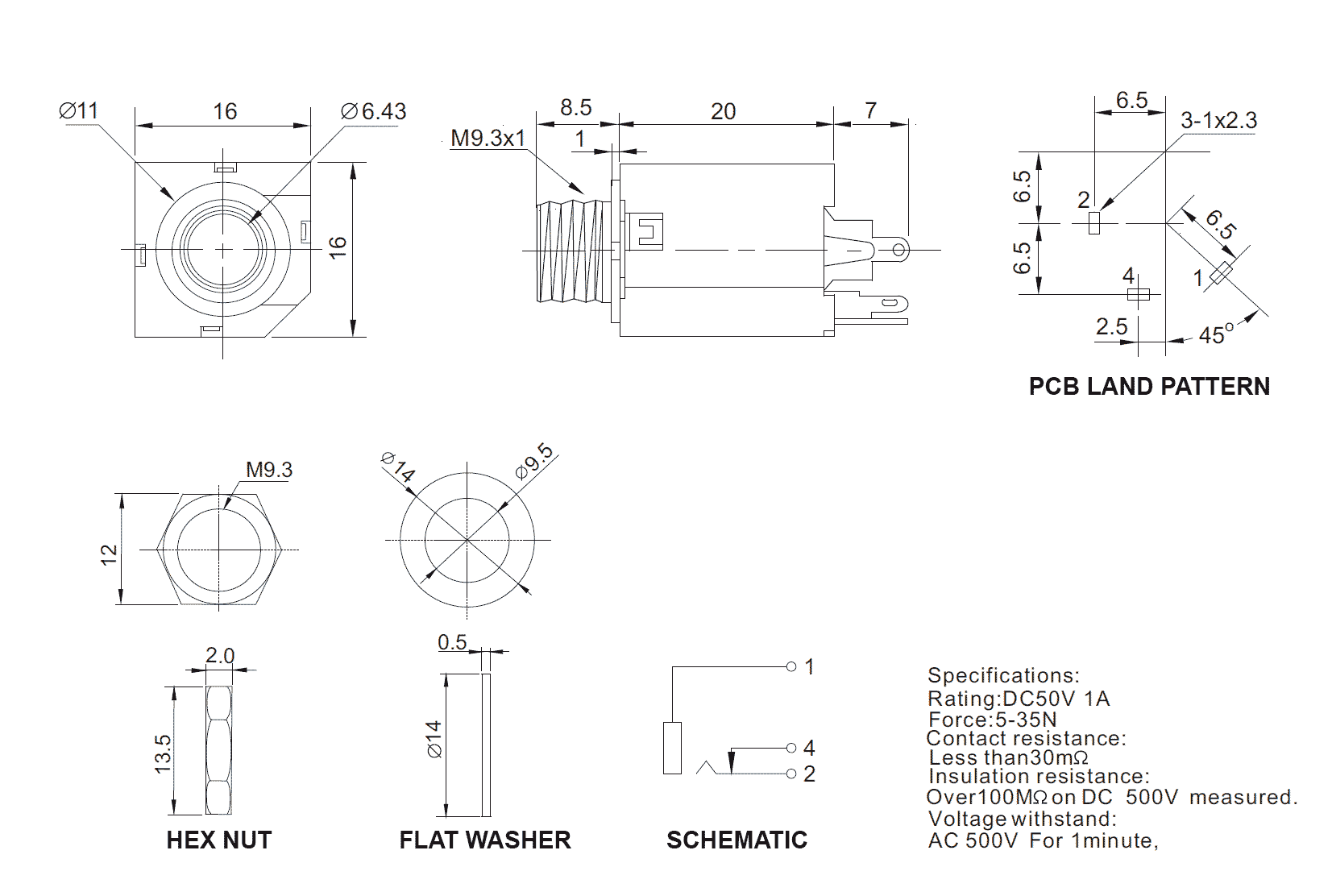 14 Mono Enclosed Jack Drawing — Postimages