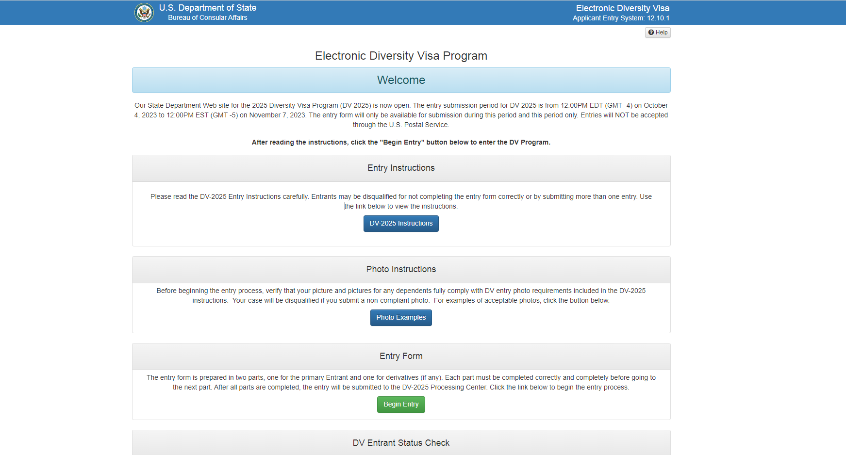 DV Lottery In USA 2025, আমেরিকান ডিভি লটারিত আবেদন শুরু