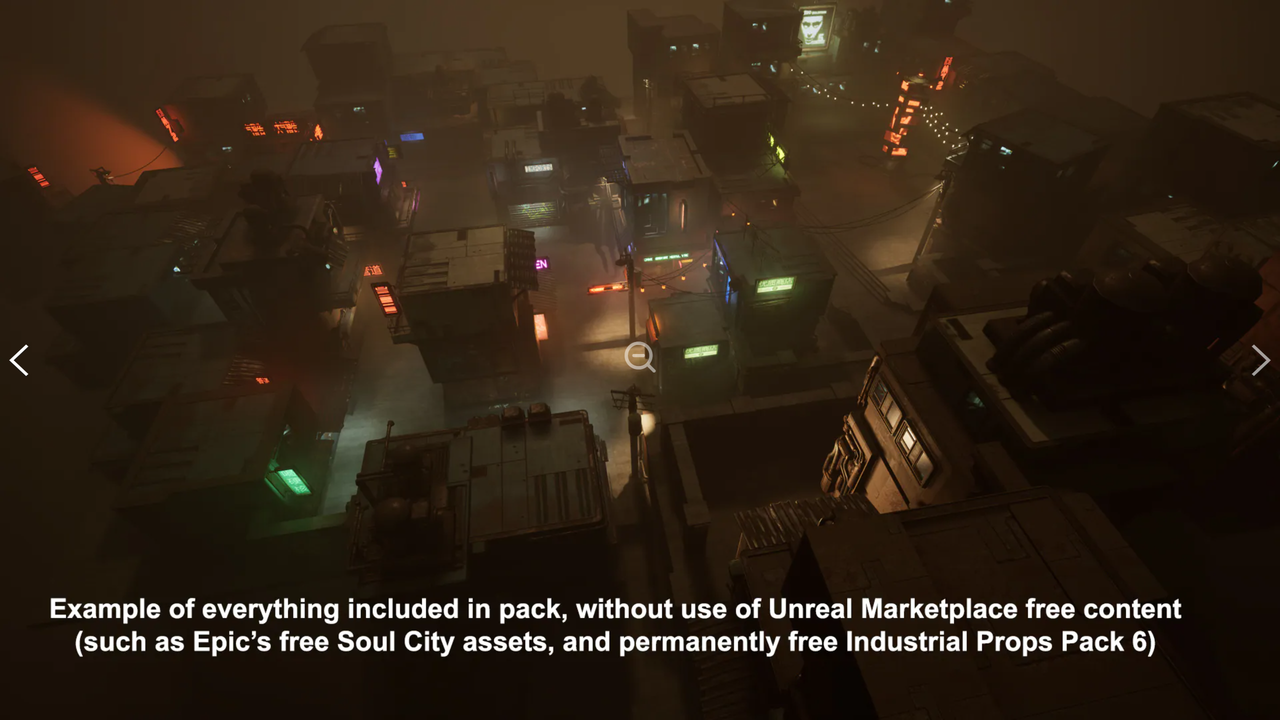 [ Unreal Engine Landcape ] Modular CyberPunk City Asset Pack 2025 ...