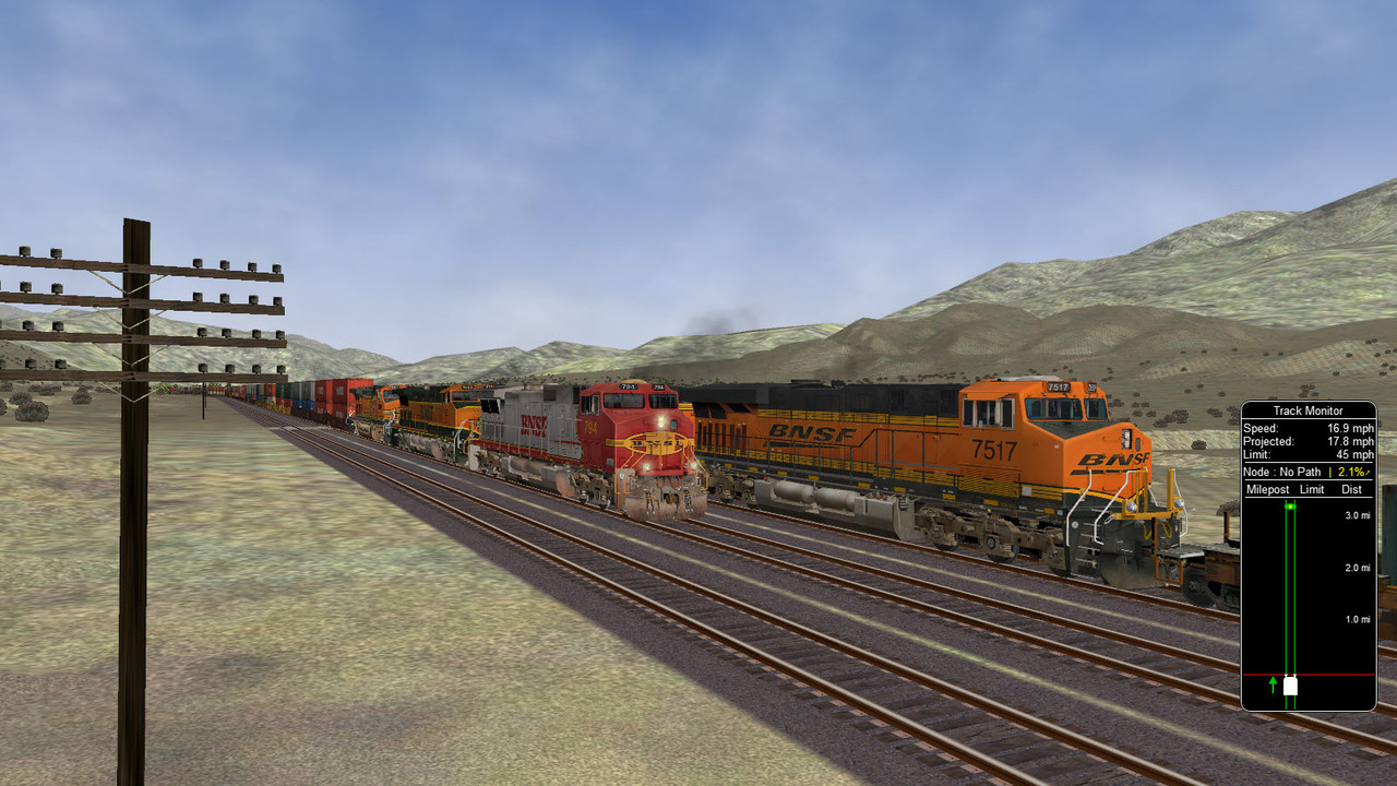 Various BNSF Open Rail screenshots - TrainSim.Com