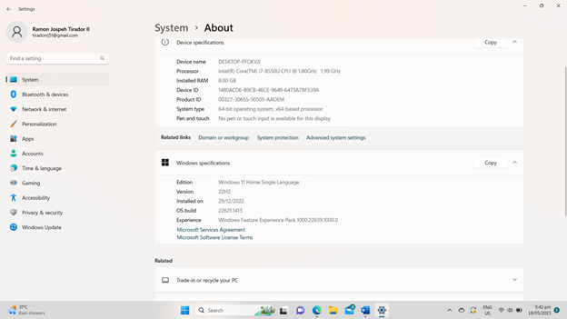screenshot computer specs — Postimages