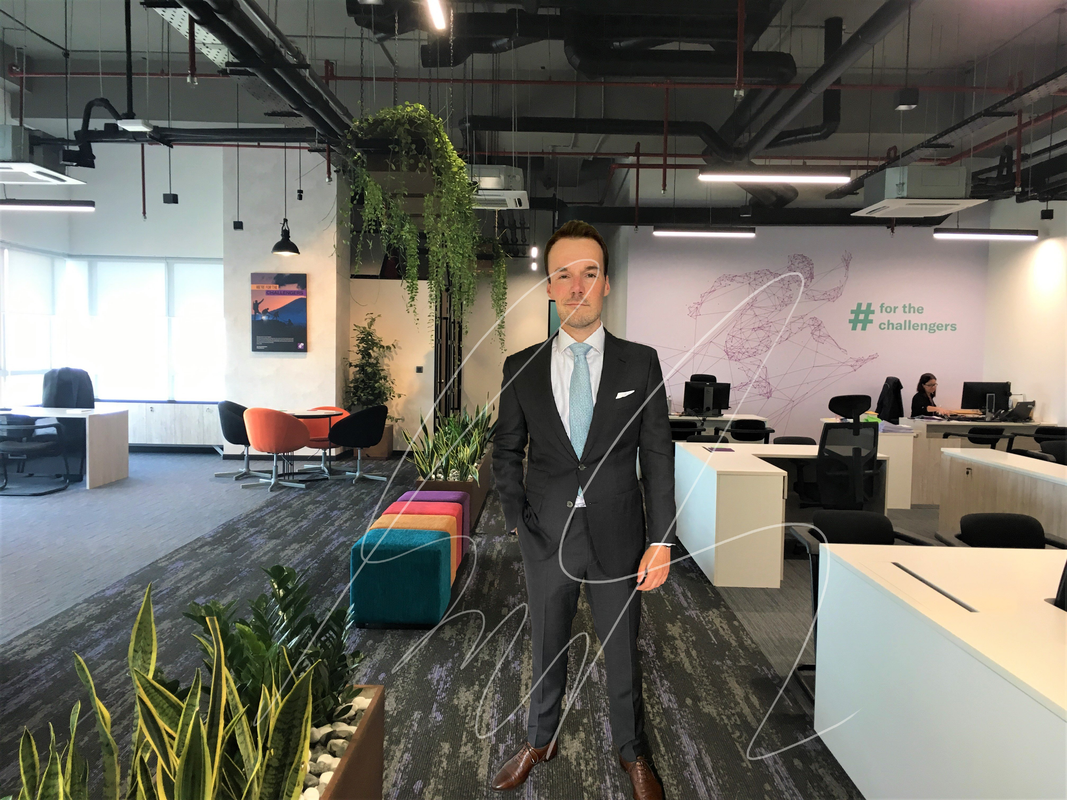 handsome dude in an office watermark — Postimages