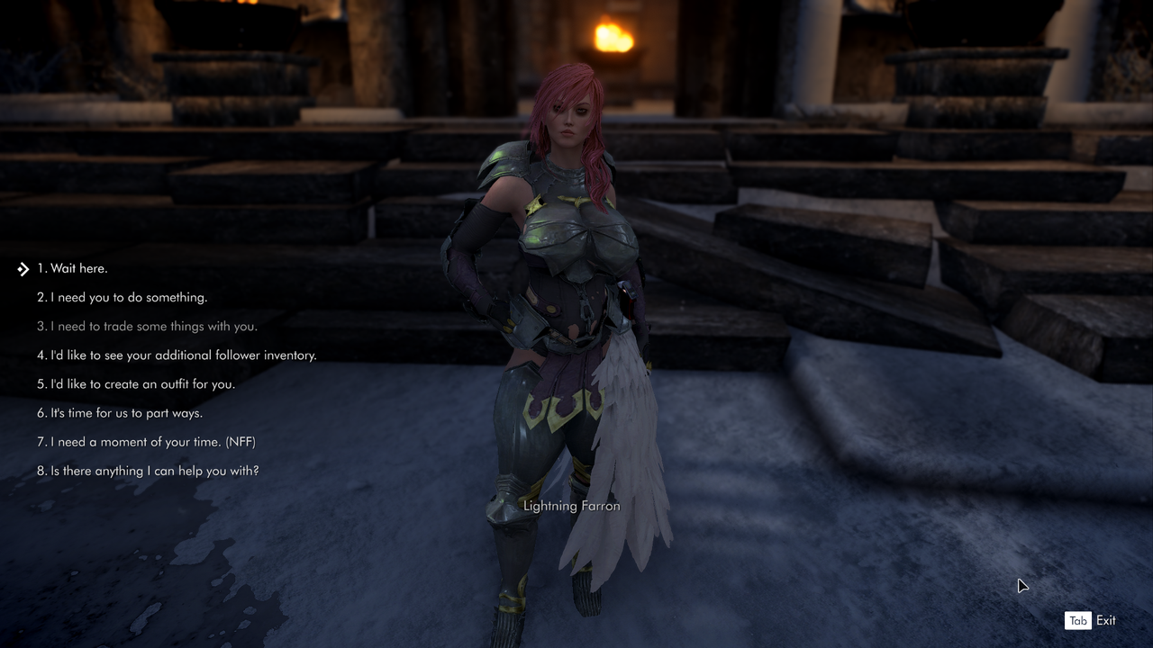 Lightning Farron Follower 3BA esl at Skyrim Special Edition Nexus ...