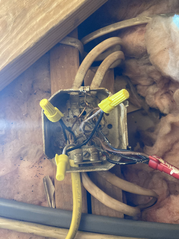 I have 4 sets of wires meeting at a junction box. 1 set is the light ...